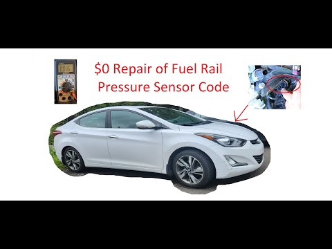 Fuel Rail Pressure Sensor codes P0191 and P0193 in Hyundai Elantra Sonata Accent Santa Fe Tucson