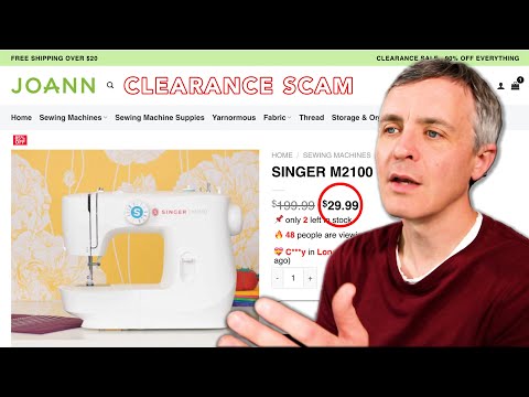 Joann Fabric Clearance Sale Scam Offers Fake Sewing Machine Deals on Eunalie.com