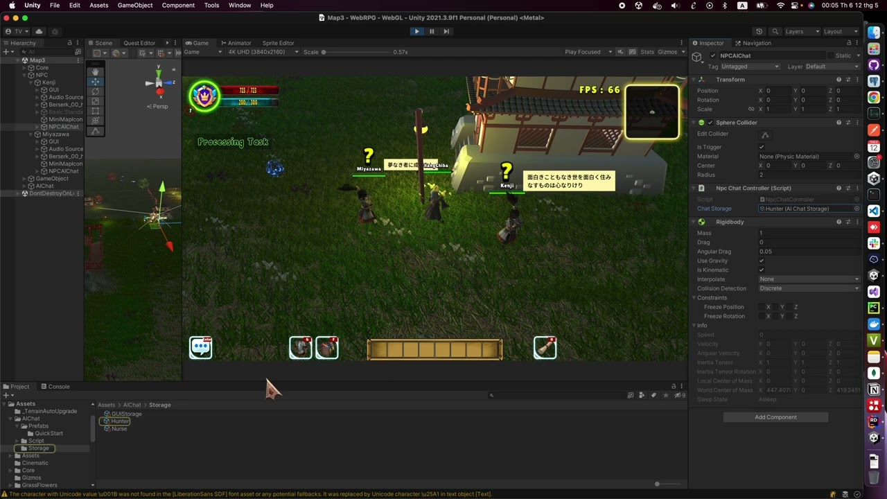 Demo UnityChatGPT Integration
