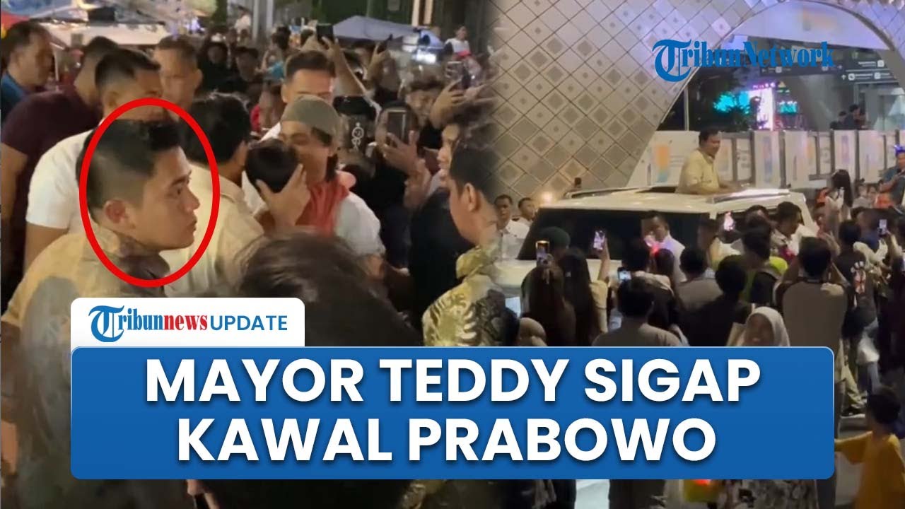 Bak Tak Kalah Tenar dari Prabowo, Mayor Teddy Dielu-elukan Warga saat ...