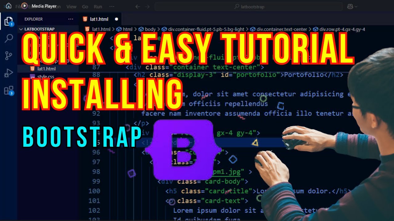Quick & Easy Tutorial: Installing Bootstrap for Beginners - Bootstrap #1