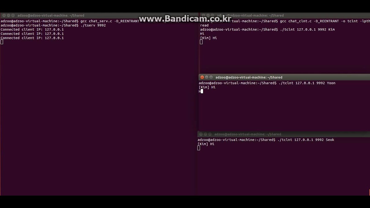 Chatting Server based on MultiThread