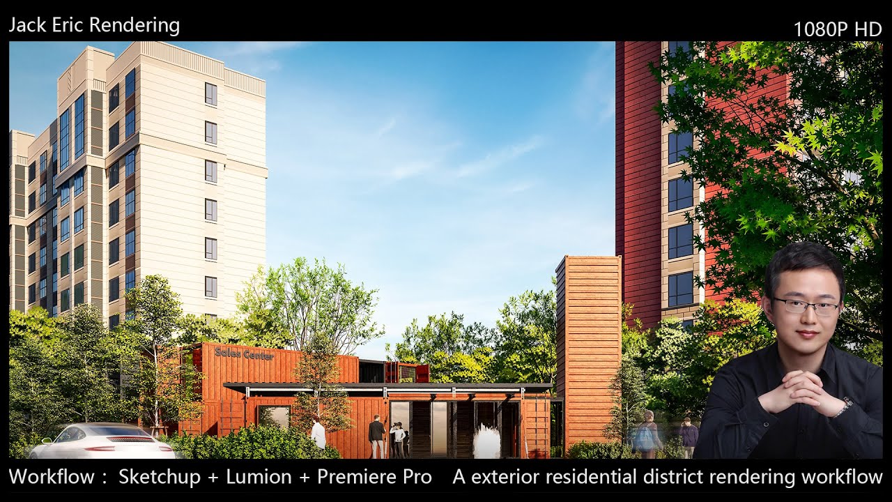 Lumion 9 Rendering Exterior Tutorial #19 Container building render workflow