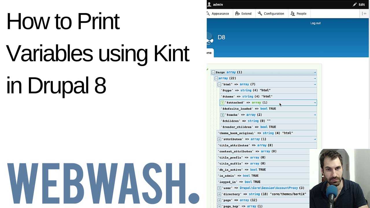 How to Print Variables using Kint in Drupal 8