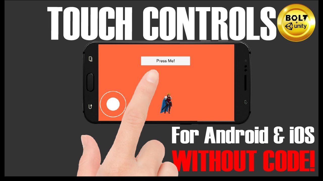 How to Setup Touch Controls for Android & iOS Using Unity +Bolt Visual Scripting Tutorial