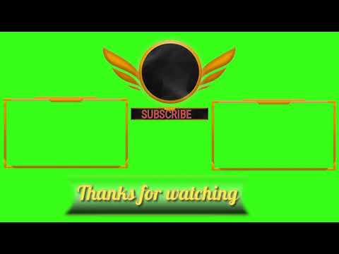 Best end screen subscribe button in green screen | free green screen | YouTube end screen