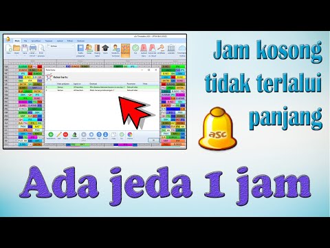 Jangan kelamaan, MENGATUR LAMA JEDA JAM KOSONG JADWAL ASC TIMETABLES 2025