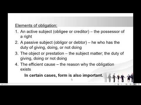 Obligations and Contracts (General Provisions)