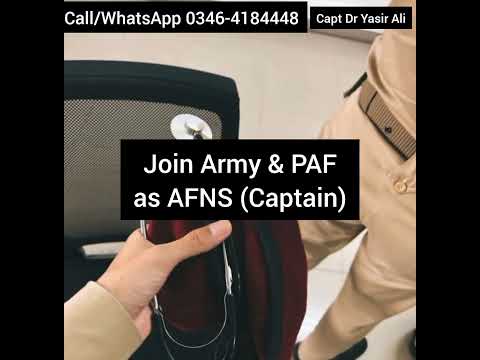 AFNS 2025 Registration Open/Join Army as Captain Nurse/AFNS army nursing/join PAF/join navy/#afns