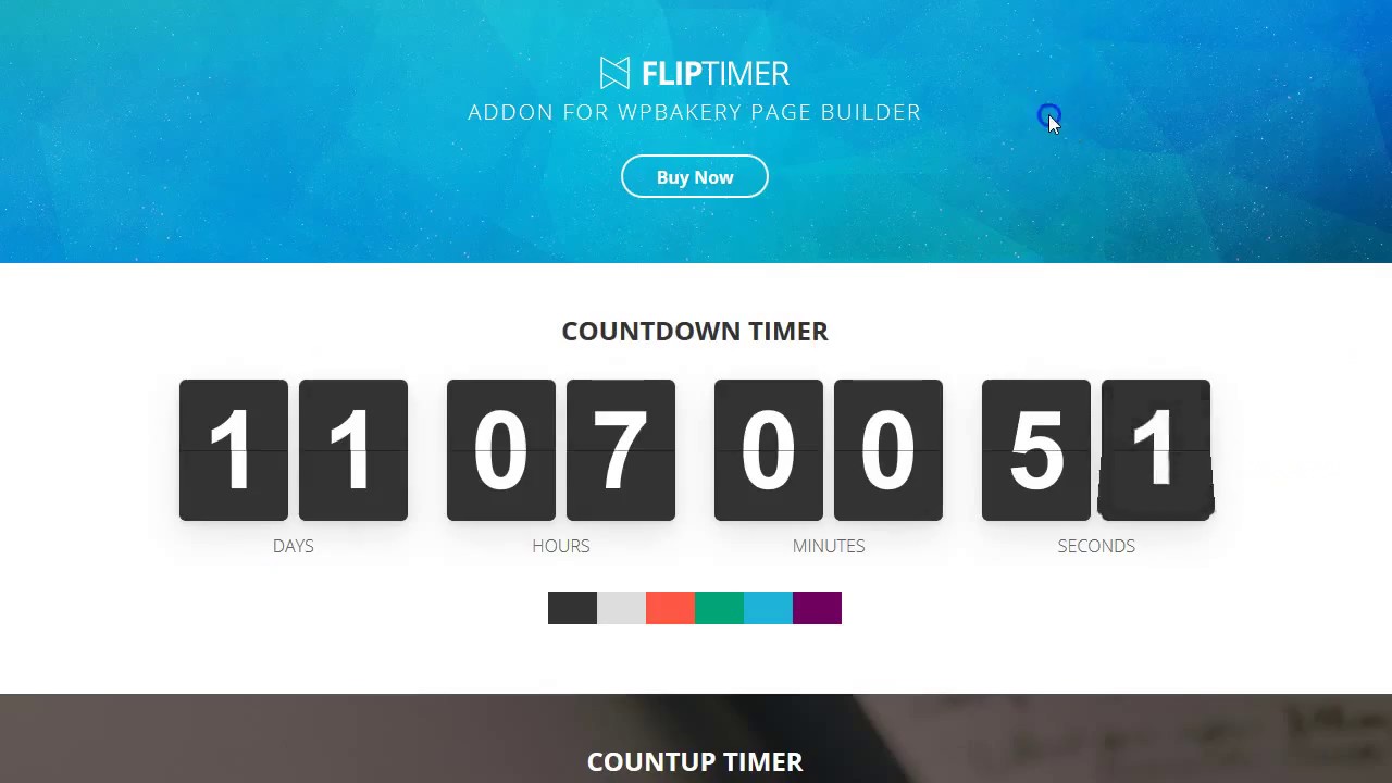 FlipTimer - Addon for WPBakery Page Builder