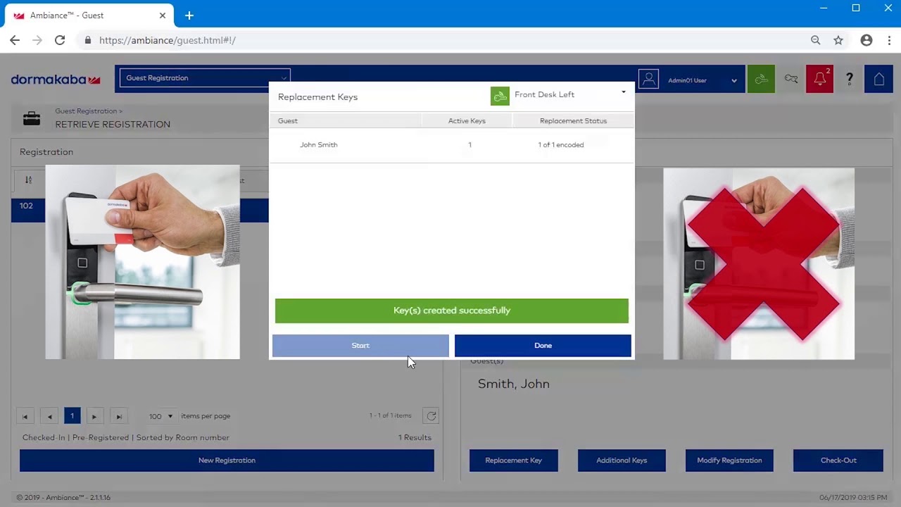 Ambiance: Access Management Software training - Guest Registration