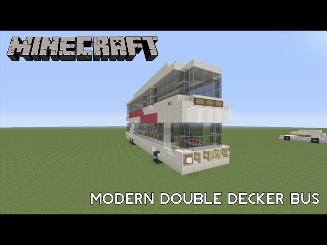Modern Double decker bus Minecraft Map