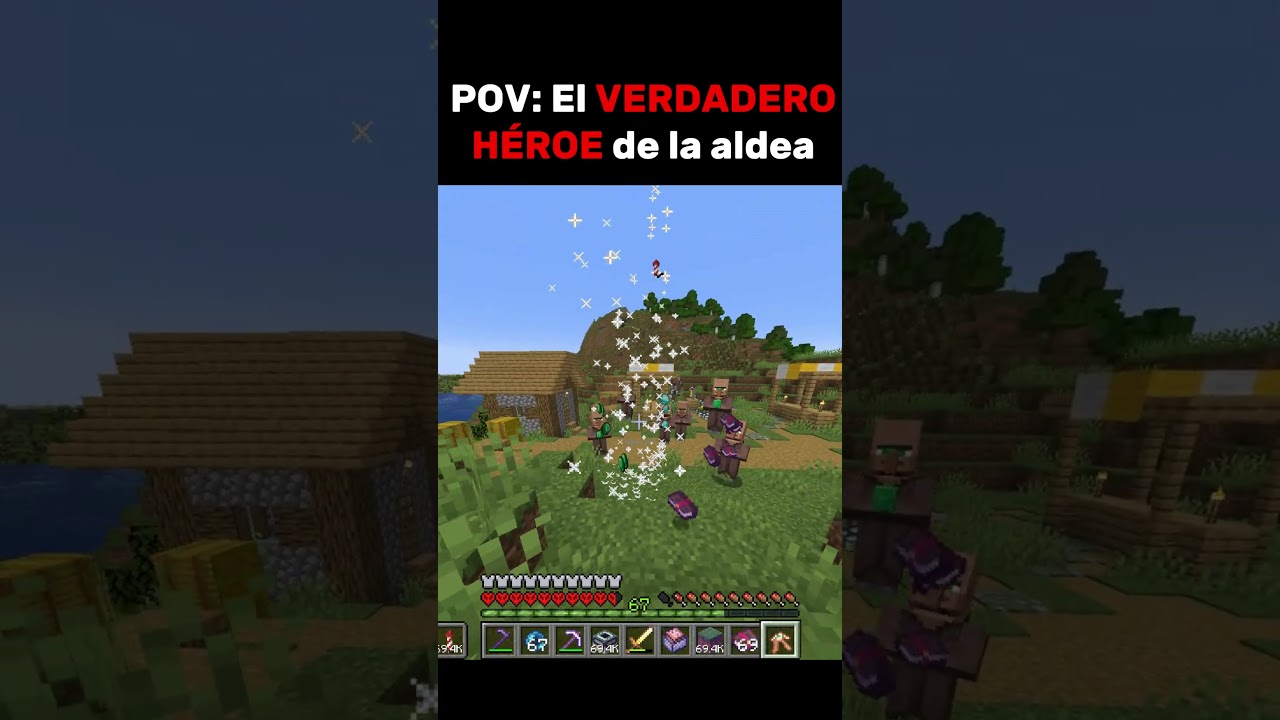 El héroe de La ALDEA #minecraft #minecraftmemes