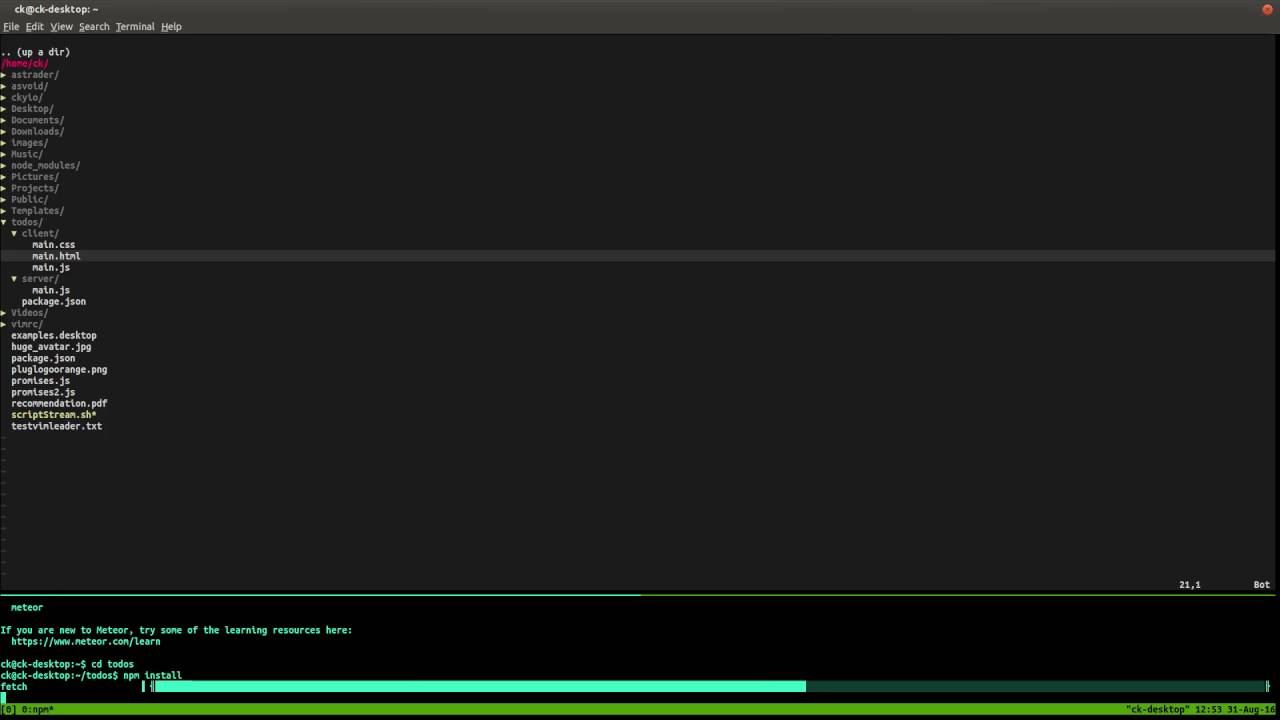 Meteor + React To Do App