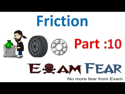 Physics Friction Part 10 (Rolling Friction, Ball bearing) Class 8 VIII