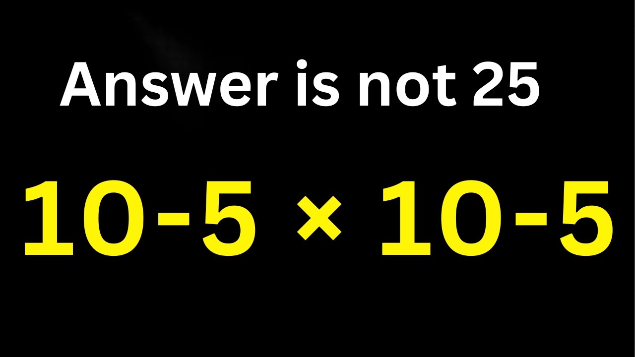 90% Will Fail This Simple Math Problem!