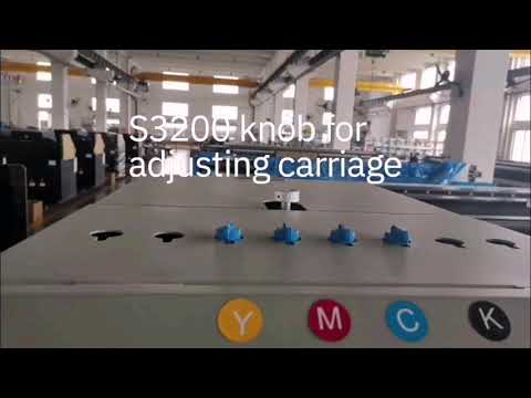 Docan #UVprinter S3200 the knob for adjusting the carriage raise and down