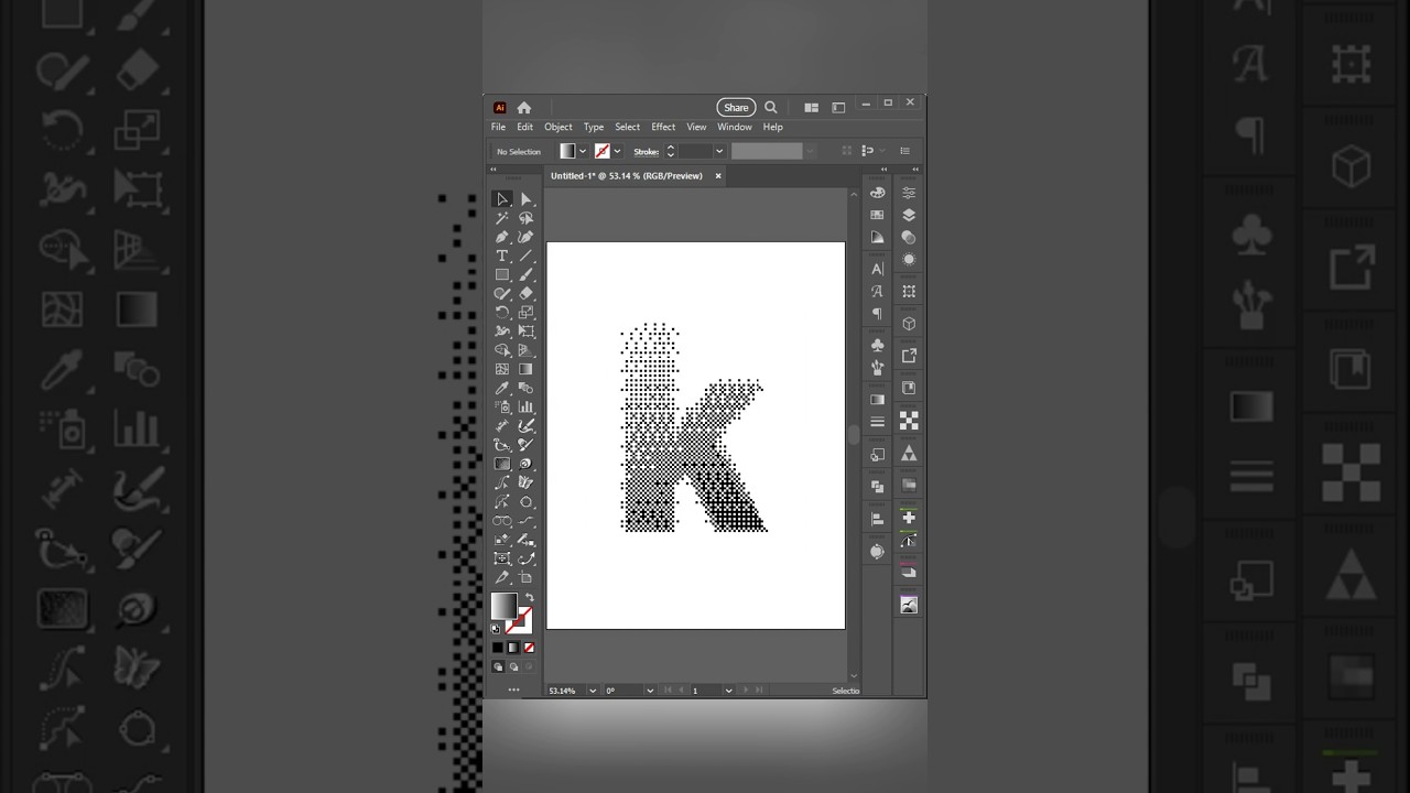 Easy to make halftone effect in adobe illustrator #adobeillustrators #photoshop #adobesoftware