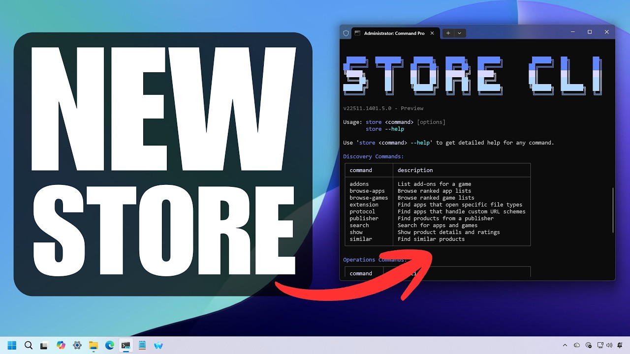 Windows 11: NEW Microsoft Store CLI Official Command Tool (DEMO)
