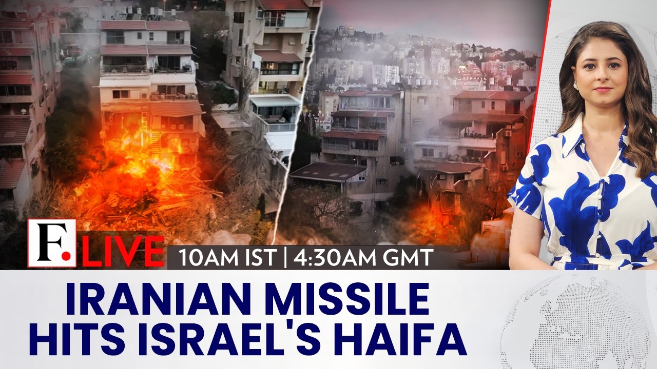Firstpost LIVE: Iran's Missile Hits Haifa, Injures Civilians As Sirens Blare Across Israel | N18G
