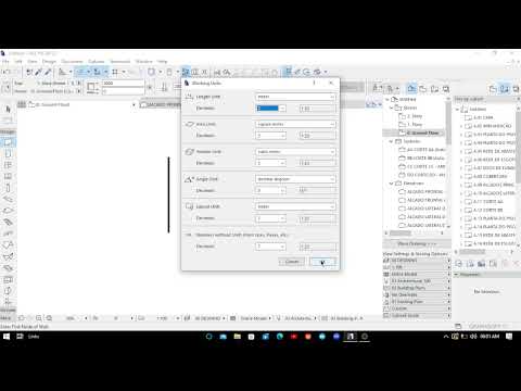 CHANGING MEASURE UNITS IN ARCHICAD