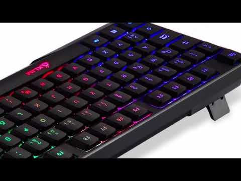 KLIM Chroma Tastatur Gamer QWERTZ DEUTSCHE mit USB Kabel – Hohe Leistung – bunte Beleuchtung Gaming