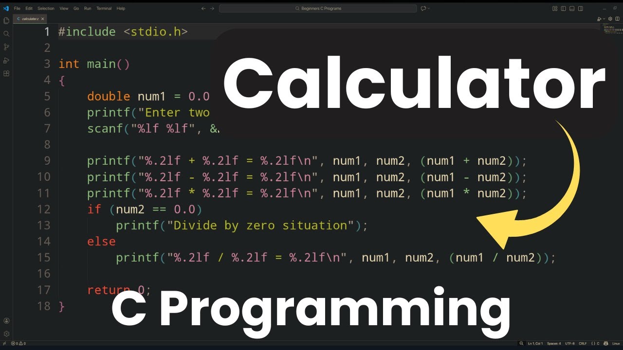 How to Create a Simple Calculator using C Programming Language