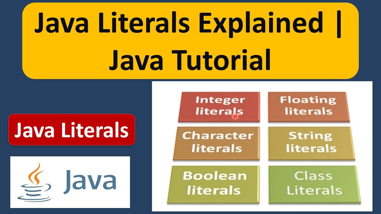 Java Literals Explained | Java Tutorial