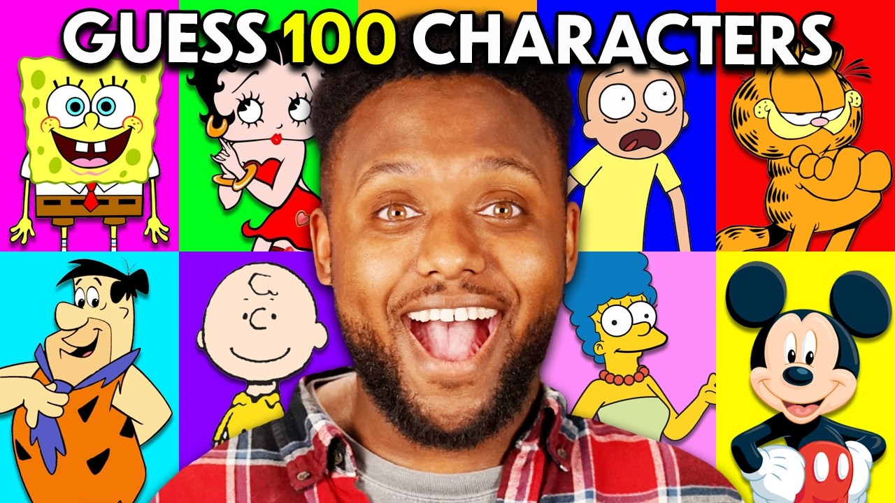 Name The 100 Most Popular Cartoon Characters EVER!