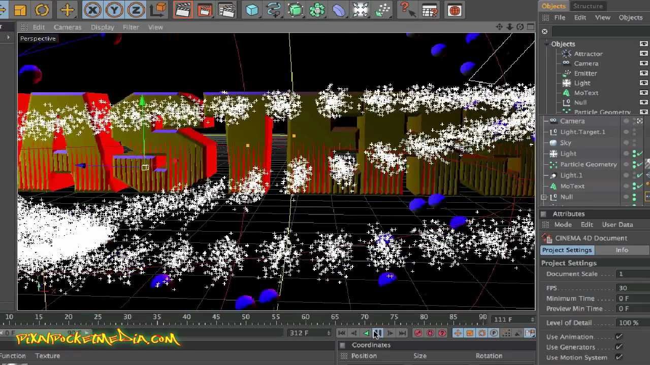 Cinema 4D Tutorial - Thinking Particles - PStorm