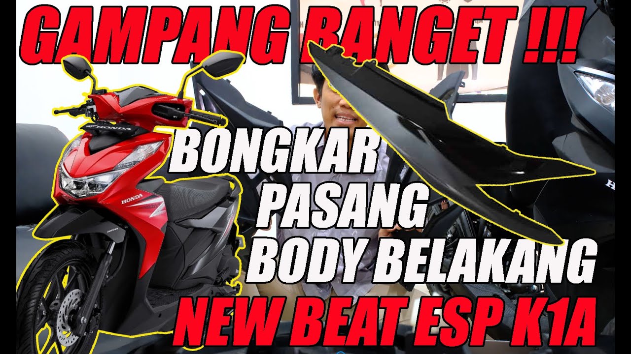 How to Remove and Install the Rear Body Cover | New BeAT eSP K1A