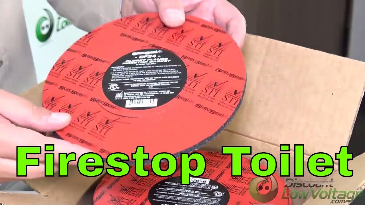 Firestop Gasket for Closet and Toilet Flange