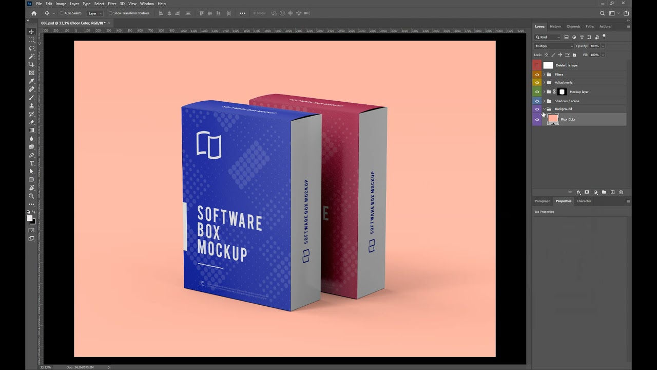 Software Box MockUp Videotutorial