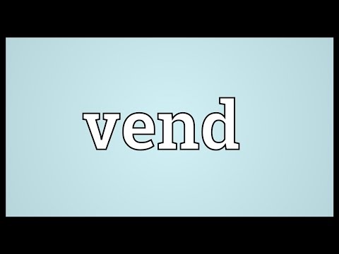 Vend Meaning