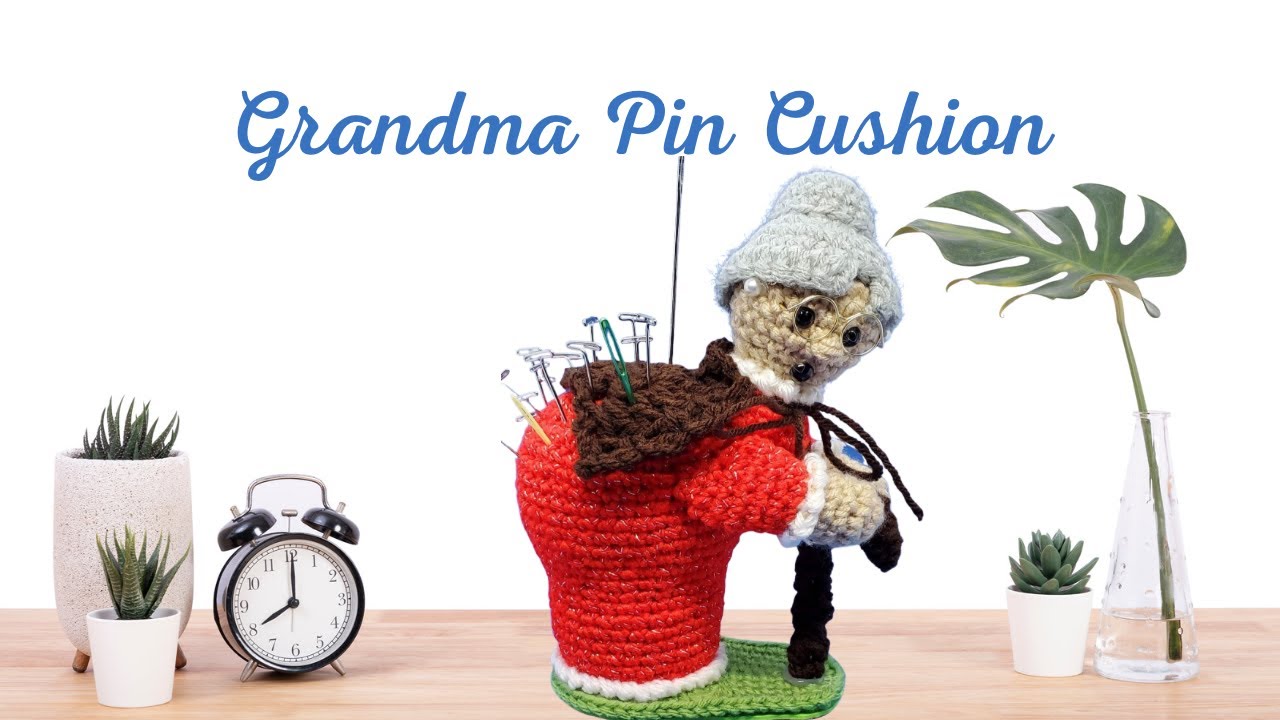 Crocheted Grandma Pin Cushion: The Cutest Way To Keep Your Pins Safe!