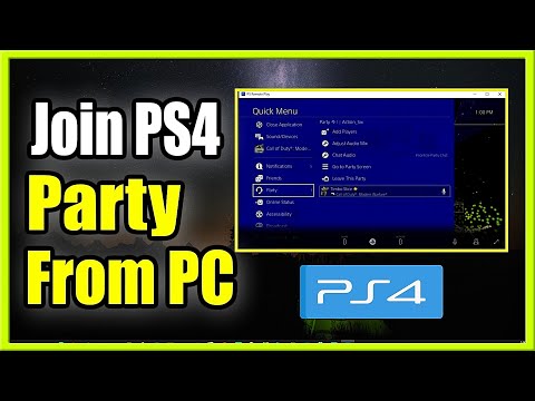 How to JOIN a PS4 Party Chat from your PC (Computer Tutorial)