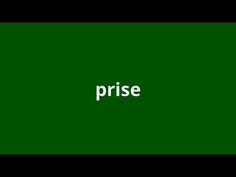 what is the meaning of prise