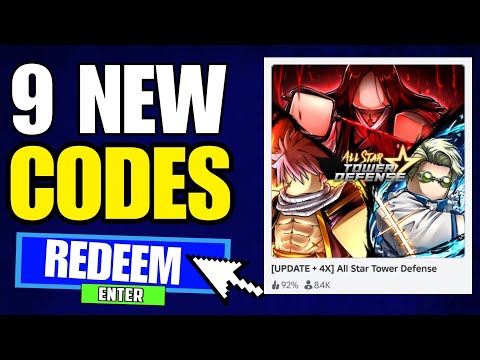 ROBLOX ALL STAR TOWER DEFENSE CODES 2024!! | BE QUICKLY | UPDATE 4X