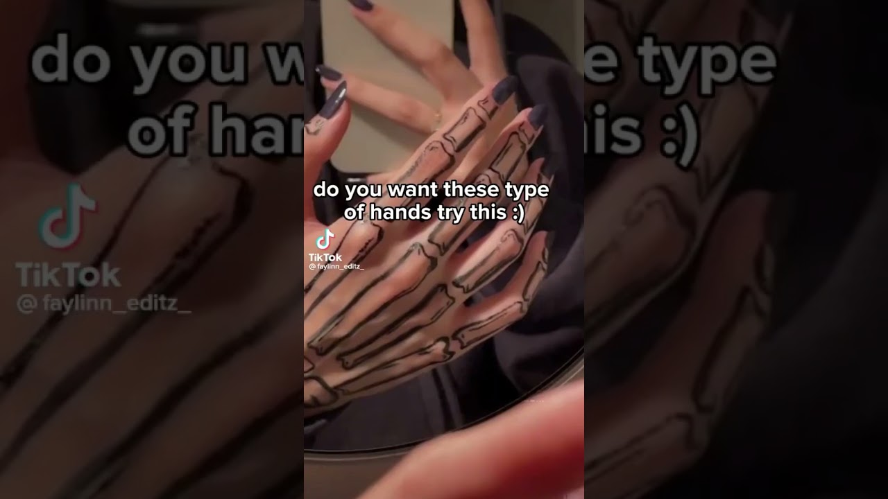 skull hand tutorial for #halloween #halloweenideas