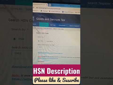 GST HSN Description....#rkstudy