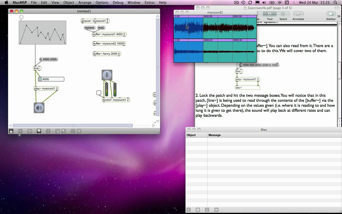 Max MSP Tutorial 04b3: Playback using [buffer~] & [play~] [2]