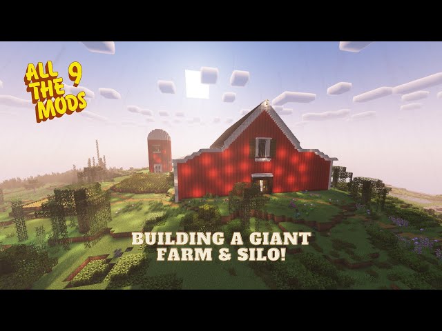 All The Mods 9 Minecraft ATM9 Builds - Building Giant Barn & Silo! (No ...