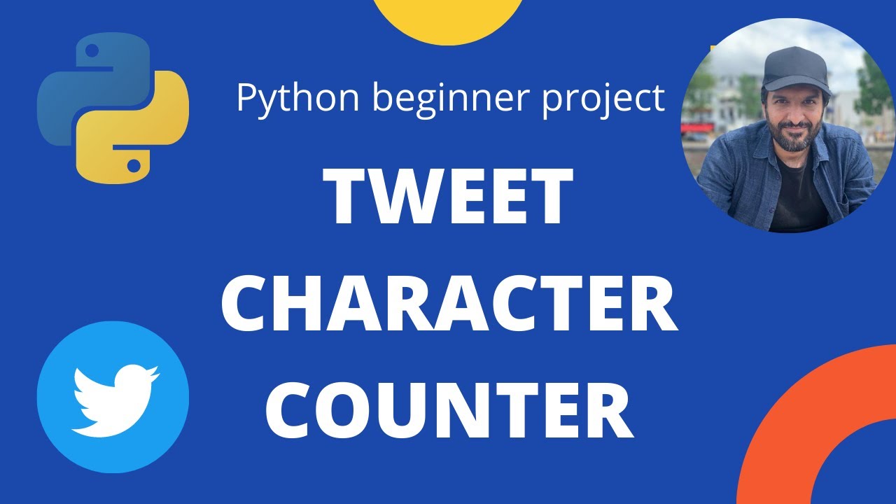 Python Project | Tweet Character Counter using split() and len() | Beginner Tutorial