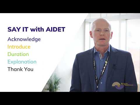 Welcome to AIDET