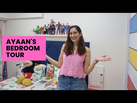 Kids Bedroom Tour - Blue-Red and yellow theme.