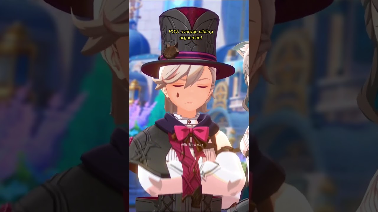 Lyney and Lynette argue over something silly.