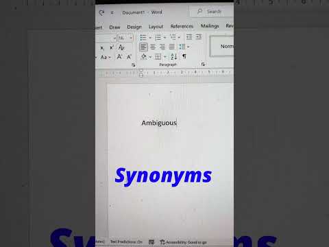 Find Words Synonyms Using MS Word ๐ฏ | Tips And Tricks ๐ฅ #shorts #mswordforbeginners #tips #bytetech