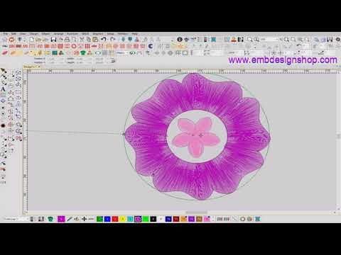 Computer Embroidery Design Tutorial || Embroidery Machine design ...