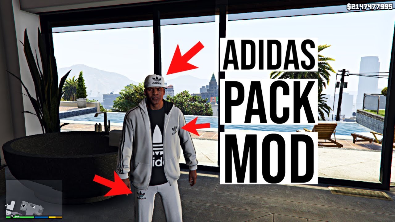HOW TO INSTALL THE ADIDAS PACK MOD GTA 5 | Adidas clothing install tutorial for GTA 5 | PC MOD