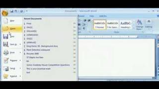 fungsifuzziblog: Fungsi Office Button Pada Microsoft Word 2007